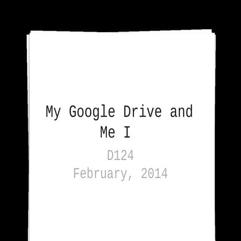 Google Drive Presentation | PPT