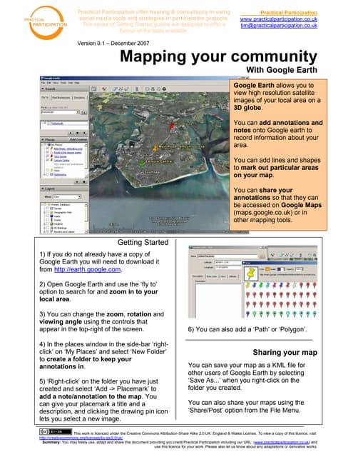 Googlemaps One Page Guide | PDF