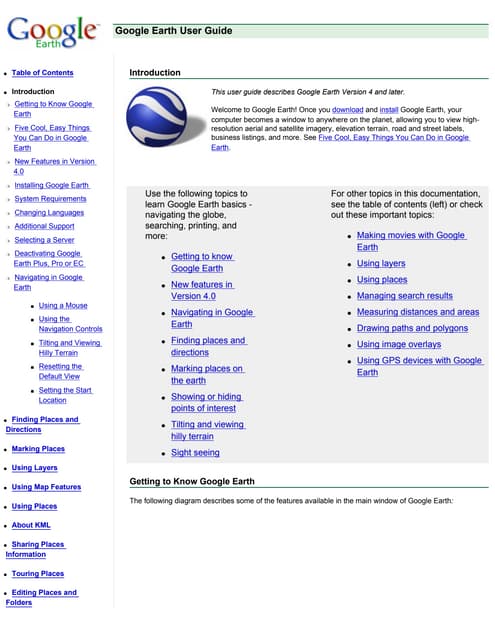 Google Earth Voyager How To | PDF
