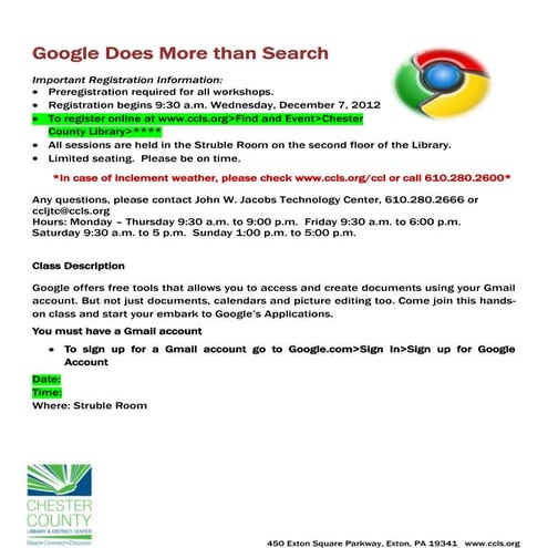 Google Flyer | DOCX