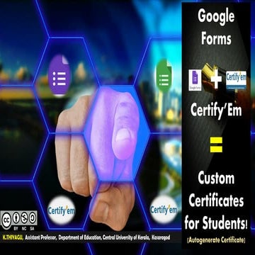 Google Forms - Auto-generate Certificate - Thiyagu | PPT