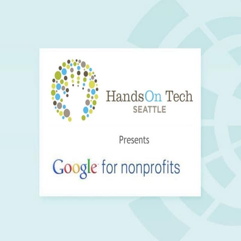 Google for nonprofits | PPT