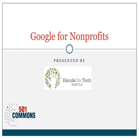 Google for Nonprofits | PPTX