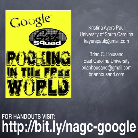 Google Geeks NAGC 2011 | PDF | Music | Entertainment