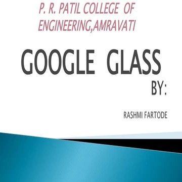 Google glass | PPT