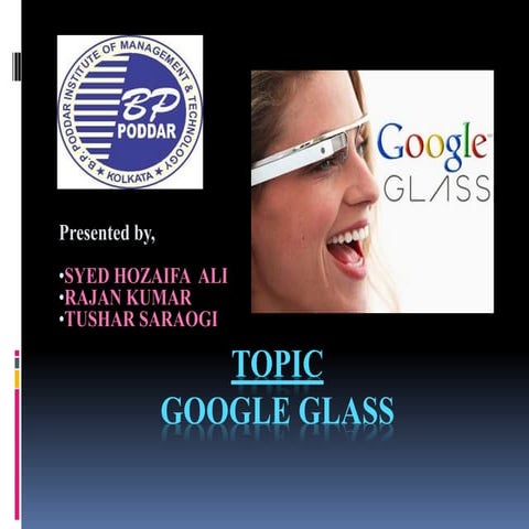 Google glass | PPTX