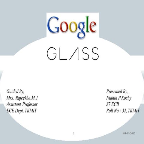 Google glass | PPTX