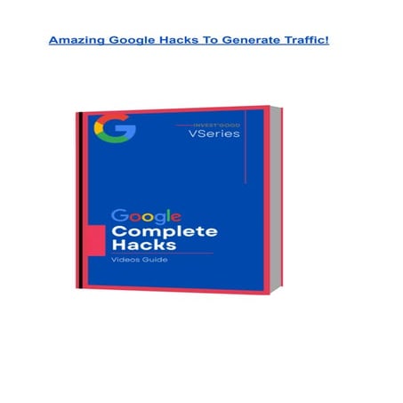 google hacks | PDF
