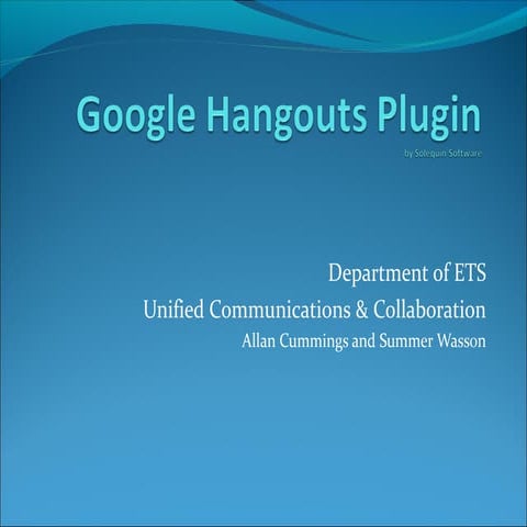 Google hangouts plugin | PPT