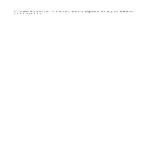 Google ipv6 public dns | PDF