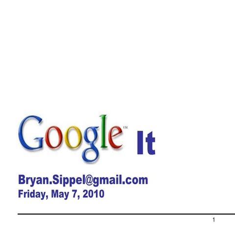 Google it | PPT