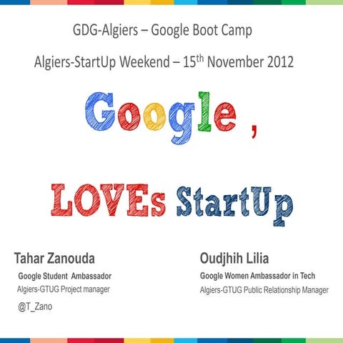 Google loves Start-Ups | PDF