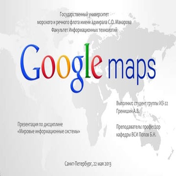 Google maps | PPT