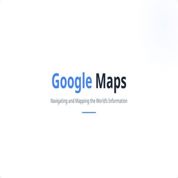 Google map[1] | PPTX