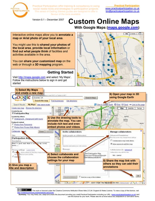 Google Earth One Page Guide | PDF
