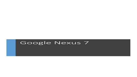 Nexus 7 Logo Png