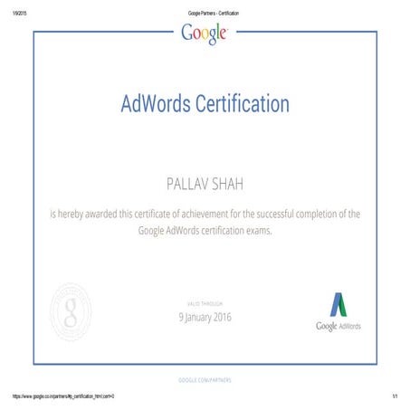 Gooogle Adwords Certification | PDF | Technology & Computing