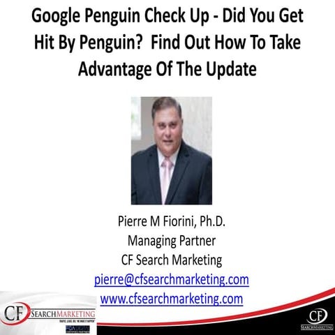 Google Penguin Check Up - Did You Get Hit By Penguin? Find Out How To ...