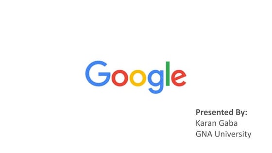 Presentation About Google | PPTX