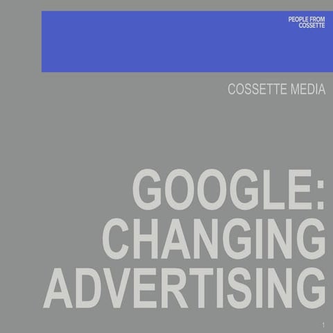 Google Advertising Landscape | PPT
