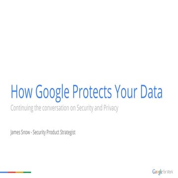How Google Protects your Data | PDF | Cloud Computing | Internet