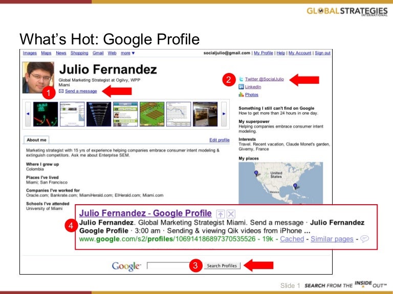 Google Profile and Google Search Wiki