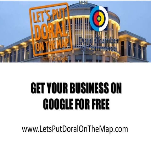 Google Four Steps to Put Your Business on the Map | PPTX