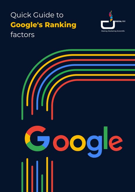 Search Engine Ranking Factors