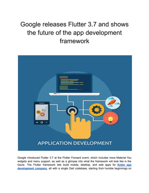 Discover whats new in Flutter 3.27 | iProgrammer Solutions | PPT