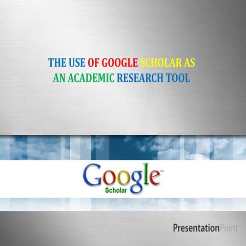 INTERNET AND GOOGLE SCHOLAR.pptx research students best option | PPTX