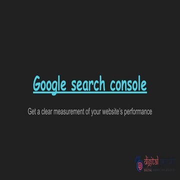 Google Search Console Ppt Presentation Pptx