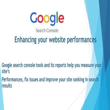 Google S Search Console Presentation Pdf