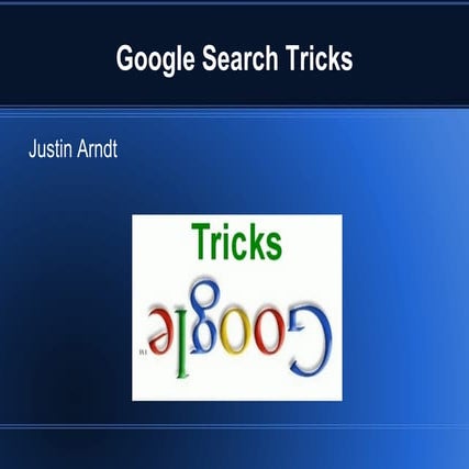 Google Search Tricks | PPT