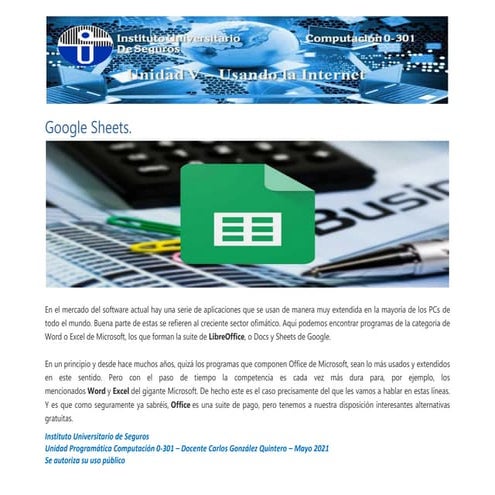 Google Sheets | PDF