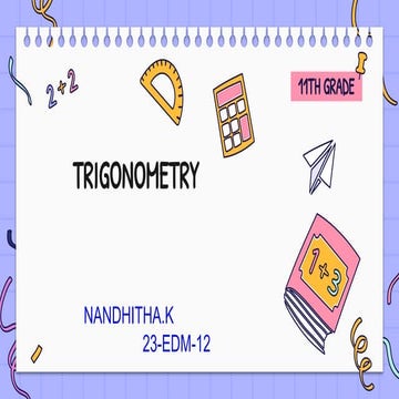 Trignometry with Pythagoras theorem with example | PPTX