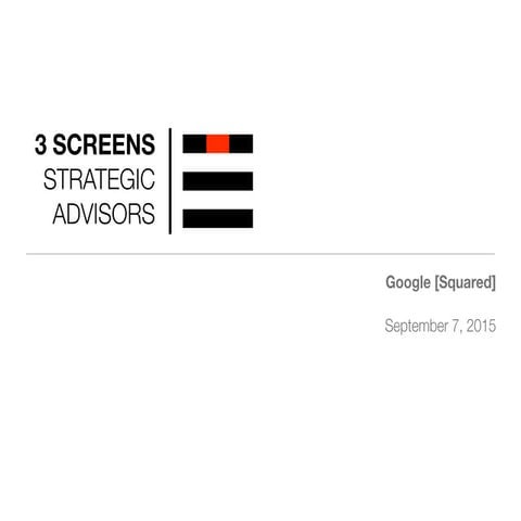 3 Screens & Google Squared: Digital & Social Platforms | PPT