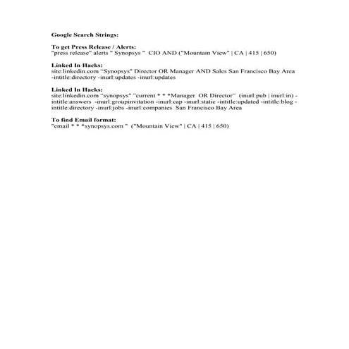 Google strings | PDF