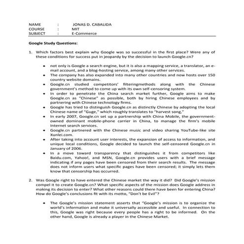 Pre-Search Worksheet | PDF