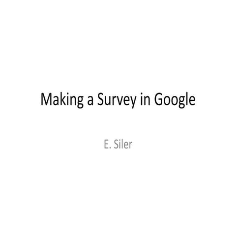 Google surveys | PPTX