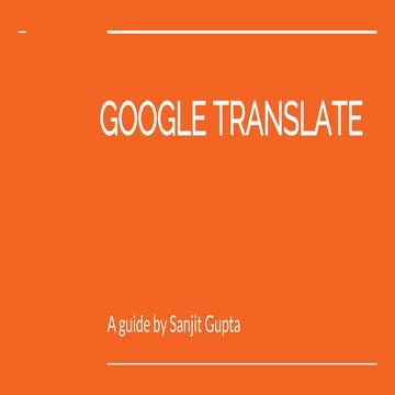 Google translate (gdg birgunj) | PPT