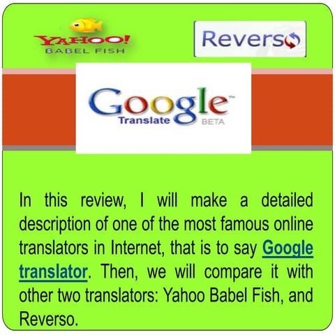 Google translat | PPTX
