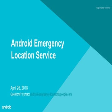 EENA 2018 - Advanced Mobile Location - AML | PPT