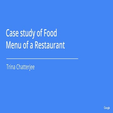 Google UX Design Certificate - Portfolio Project 1 - Case study slide ...