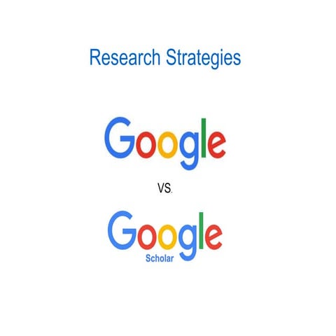 Google vs google scholar summ20 | PPTX