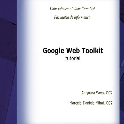 Google Web Toolkit - tutorial | PPT