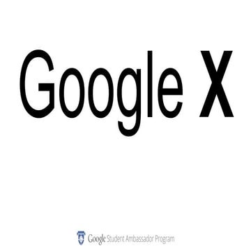 GoogleX lab. | PPT