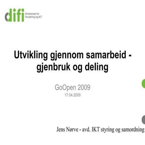 Presentasjon gevinstrealisering 121010_bjørn sund | PDF
