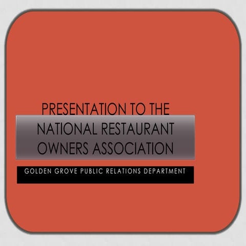 Restaurants | PPT