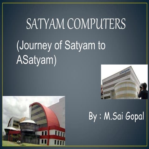 Satyam Scandal | PPTX