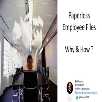 Go paperless with employee files; why & how | PPT